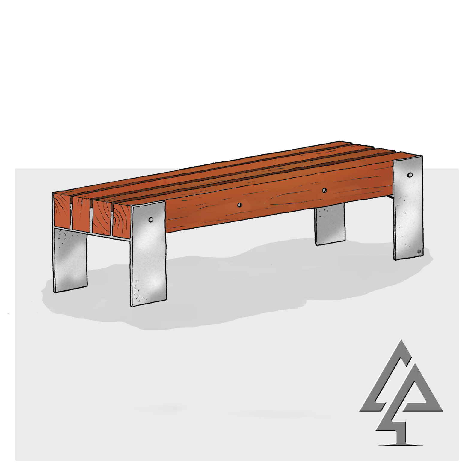Flat Top Jarrah Bench WA | Versatile Modern Seating | VRI