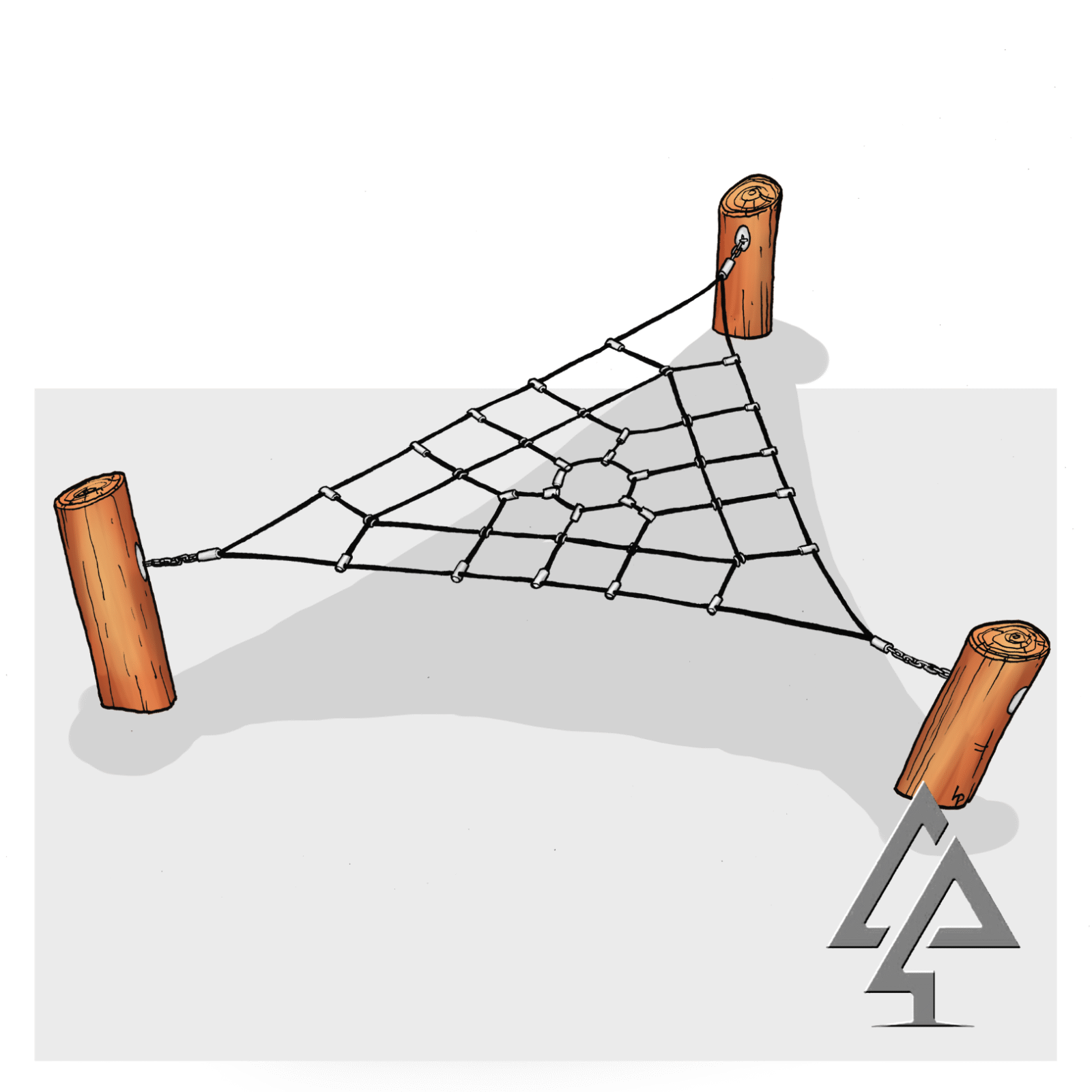 Rope Net Triangle Climber WA | Versatile Rope Play | VRI